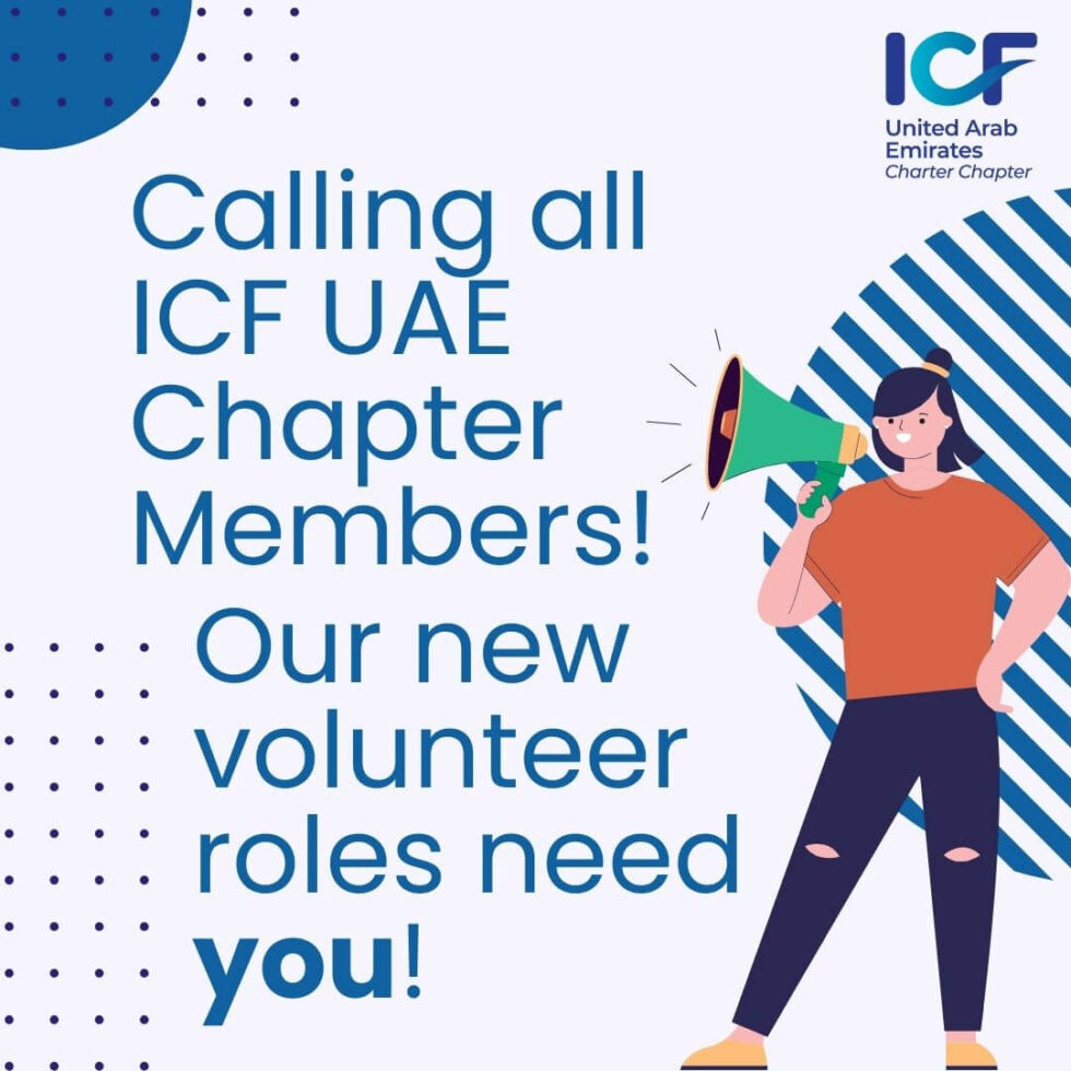 ICF UAE Chapter Volunteer Opportunities - ICF UAE Chapter